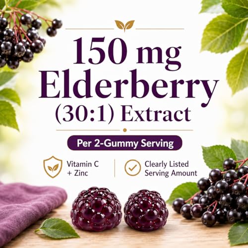 daily elderberry gummy dosage recommendations