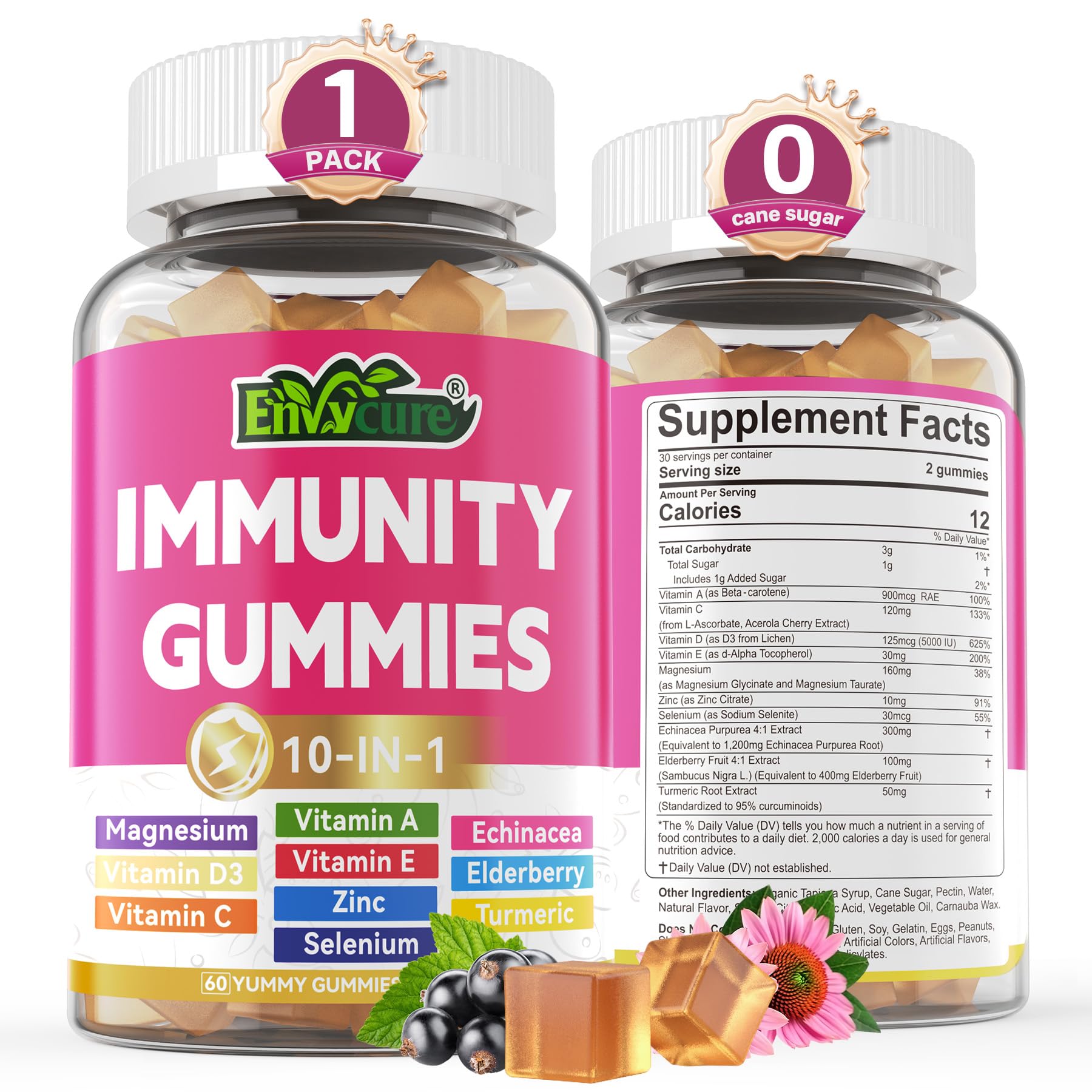 daily elderberry immune support gummies