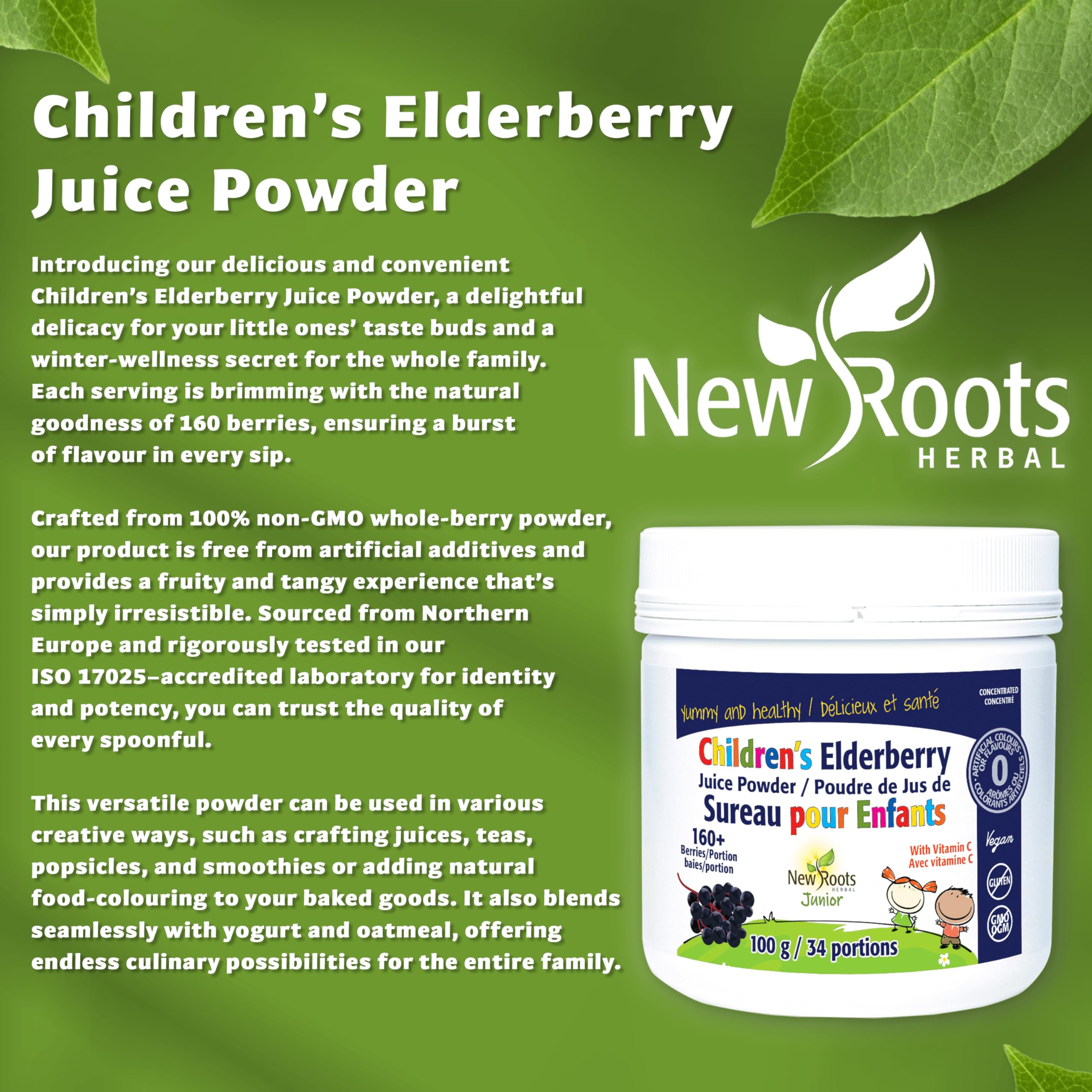 daily elderberry intake for children