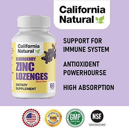 Daily elderberry lozenges for cold relief