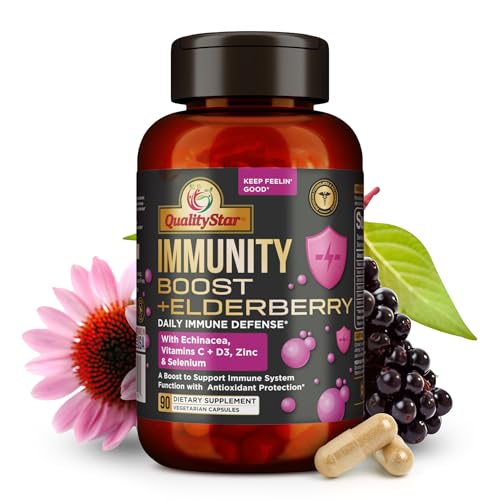 Daily elderberry supplements with vitamins