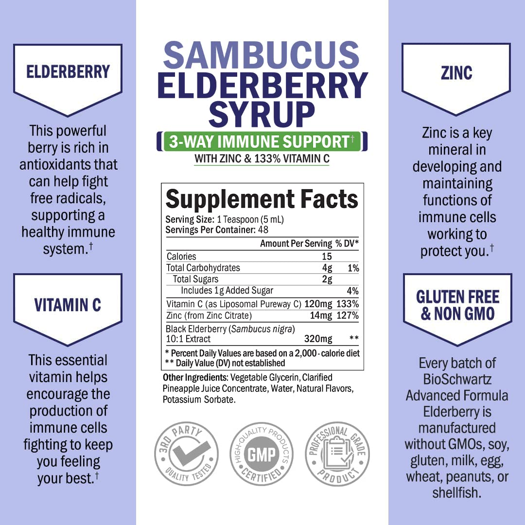 daily elderberry syrup dosage guide