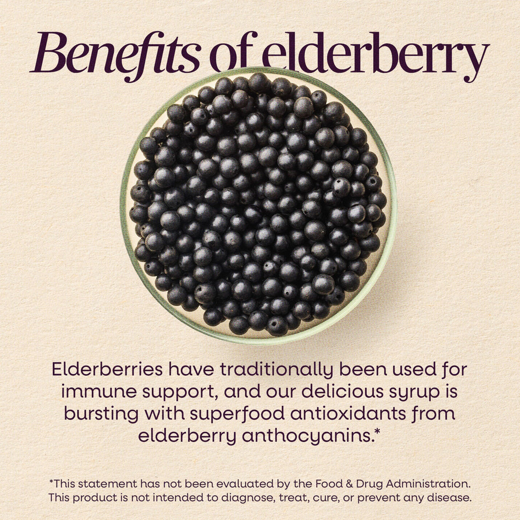 Daily elderberry syrup for health