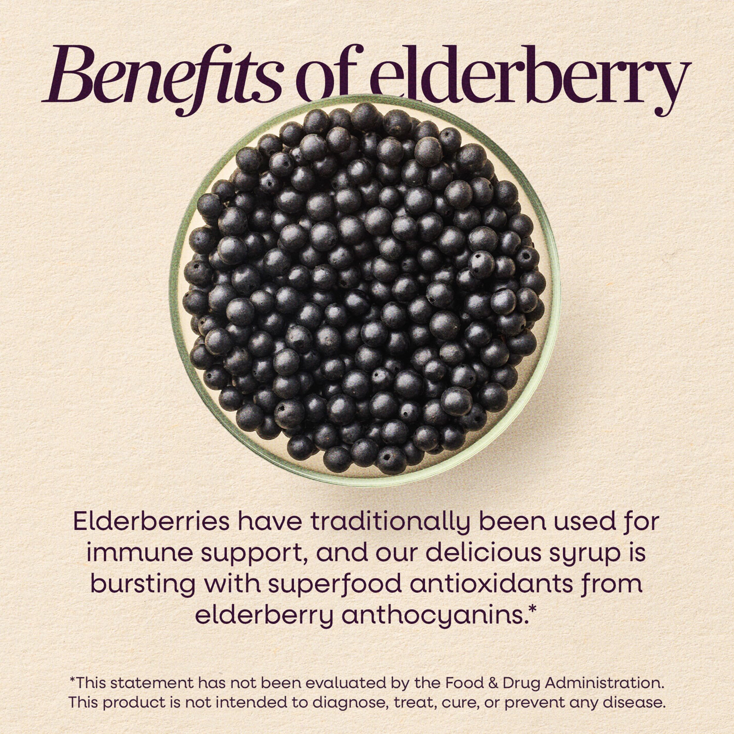 Daily elderberry syrup for health