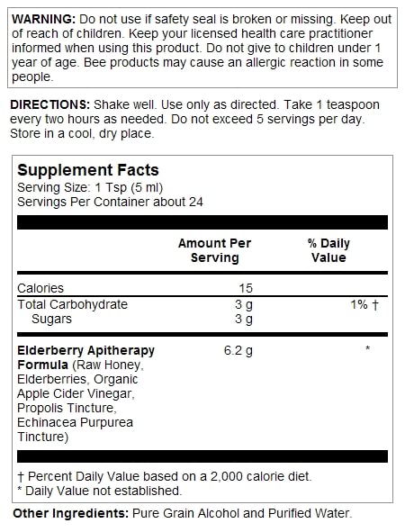 daily elderberry syrup serving size