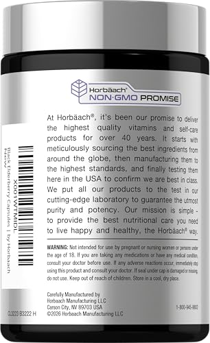 Daily elderberry wellness support capsules