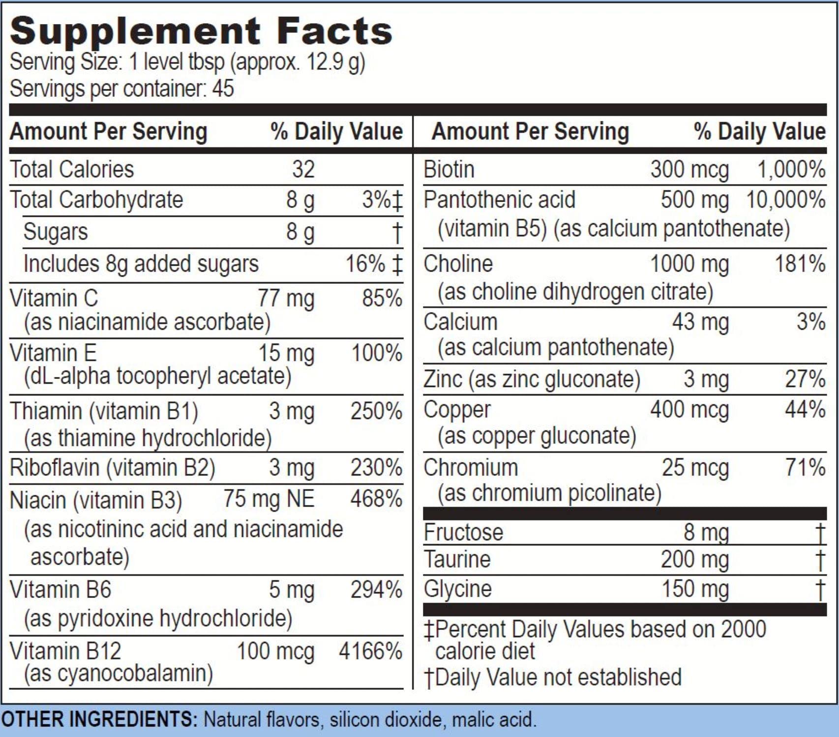 daily energy boost blended vitamin & mineral supplements