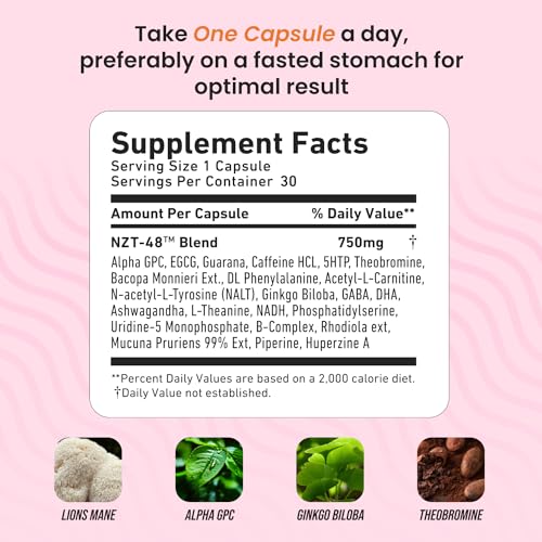daily energy boost NZT-48 capsules