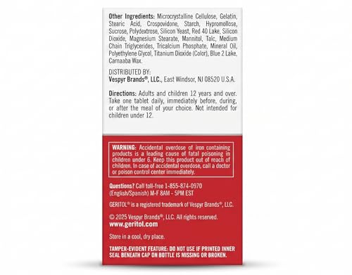 daily energy boost with Geritol tablets