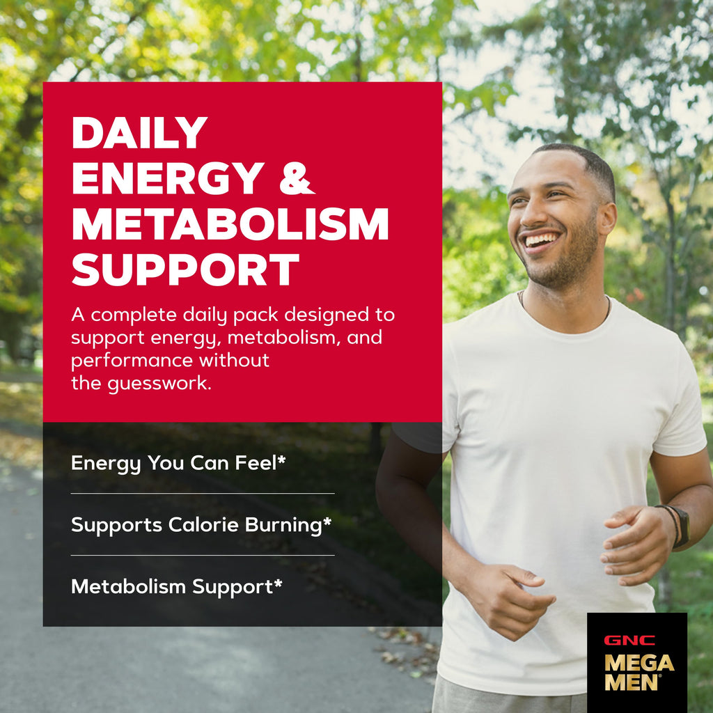 daily energy boost with GNC Mega Men