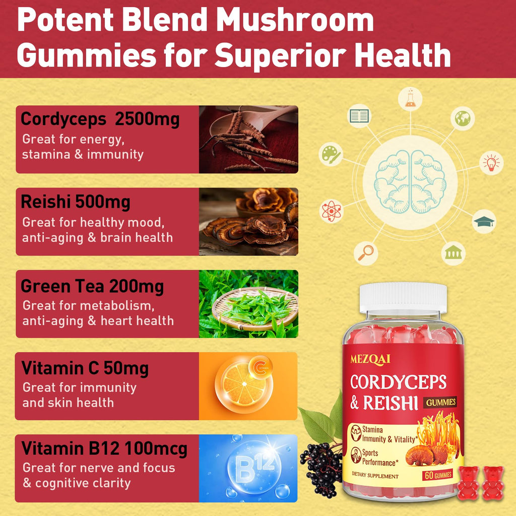 Daily energy boost with mushrooms