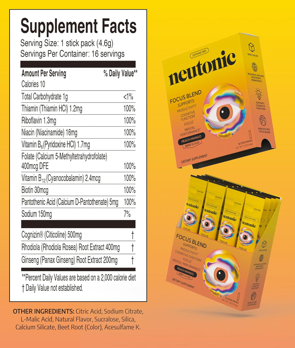 Daily energy boost with Neutonic powder