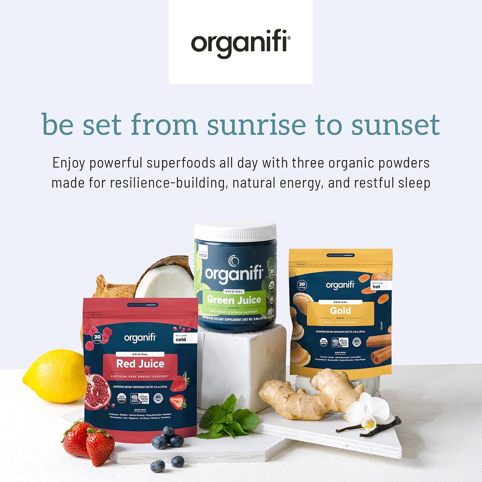 Daily energy boost with Organifi