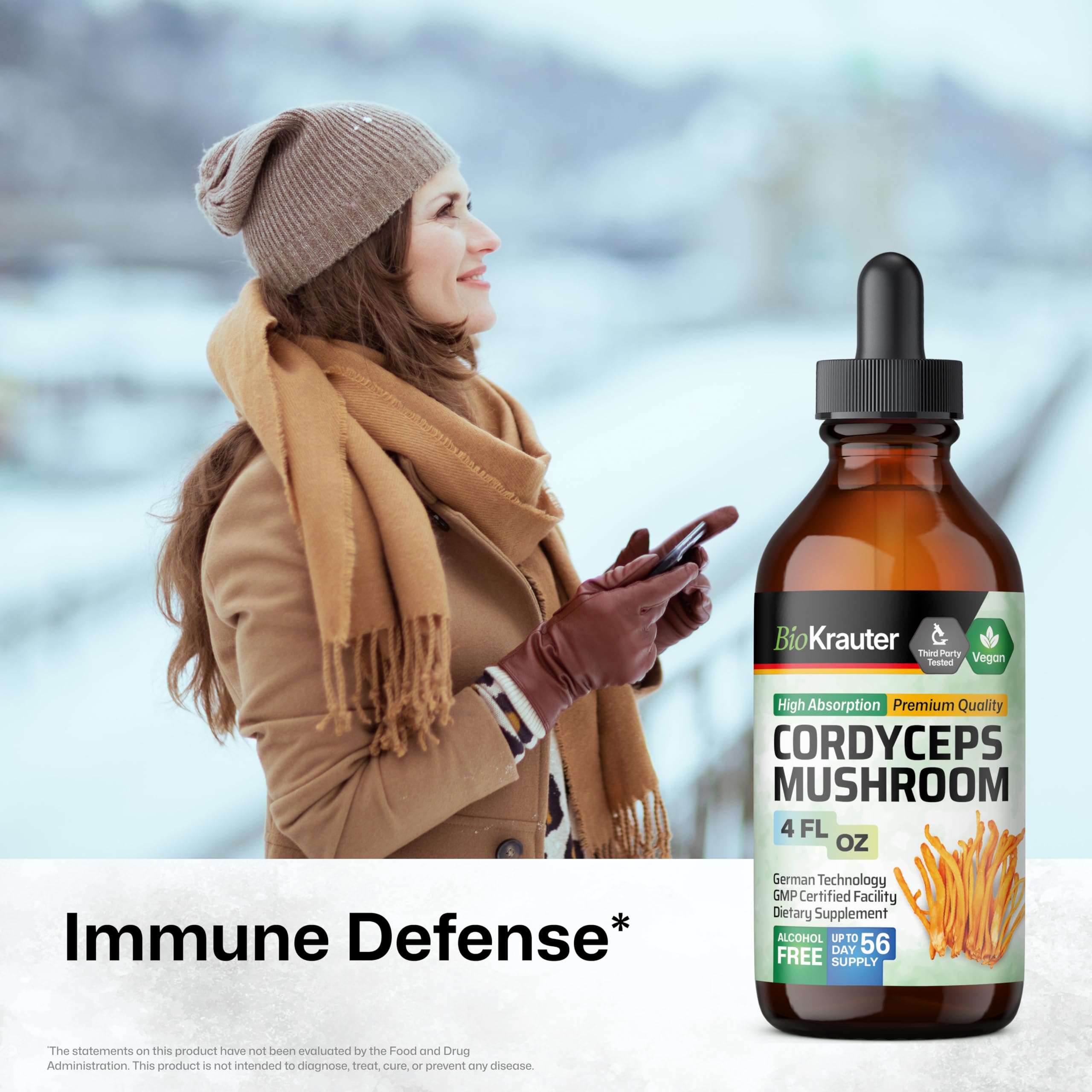 Daily energy from Cordyceps extract