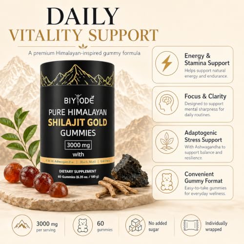 Daily energy support shilajit gummies