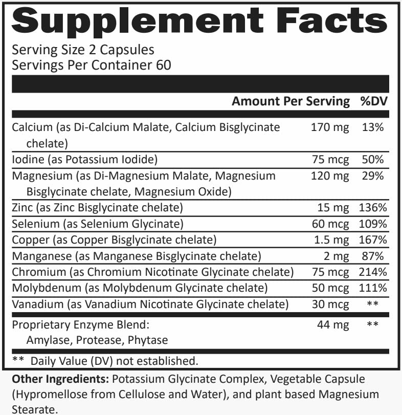 daily essential blended vitamin & mineral supplements