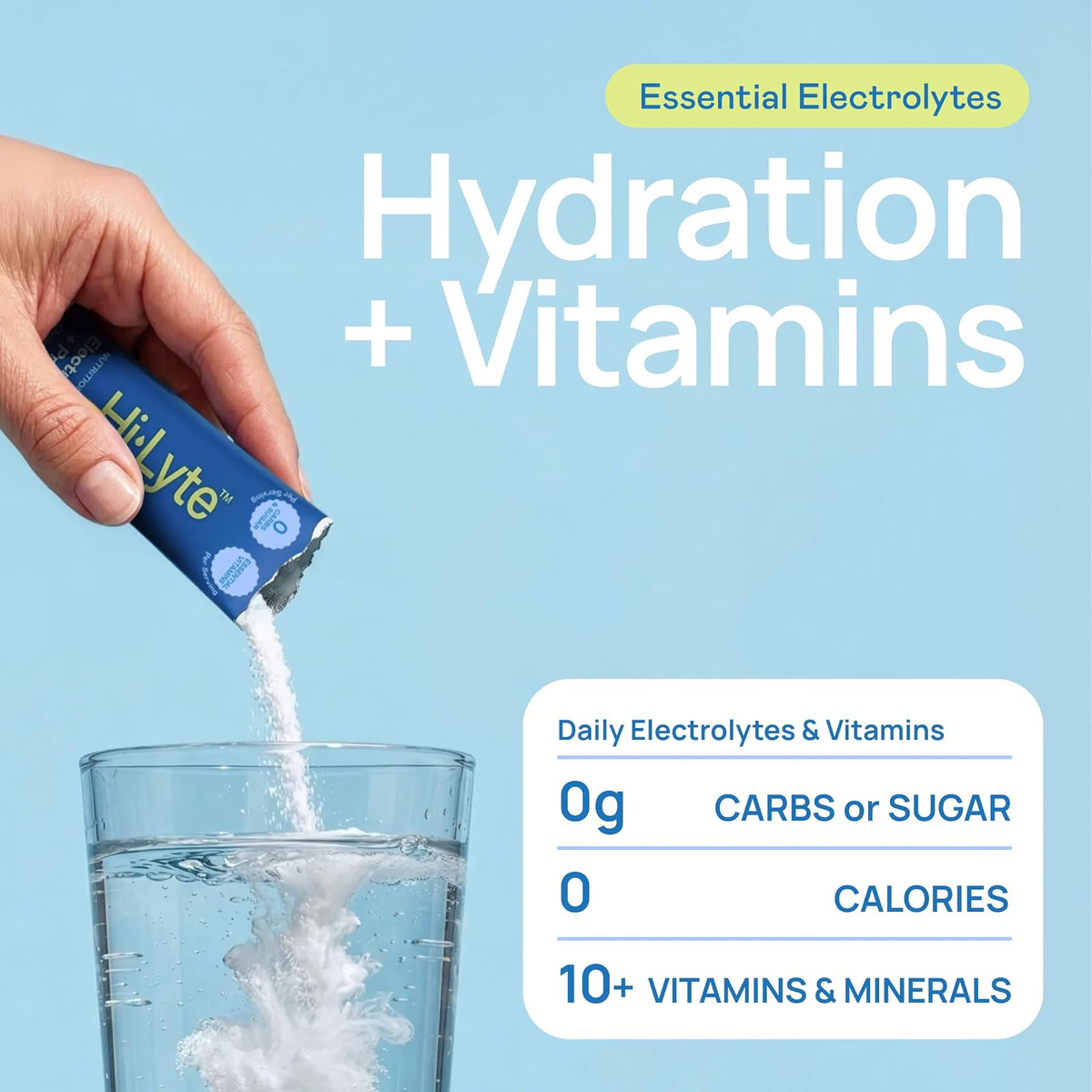 Daily essential electrolytes in convenient sticks