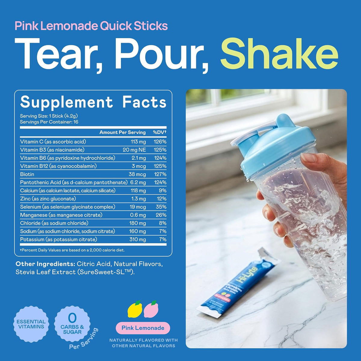 Daily essential electrolytes on-the-go