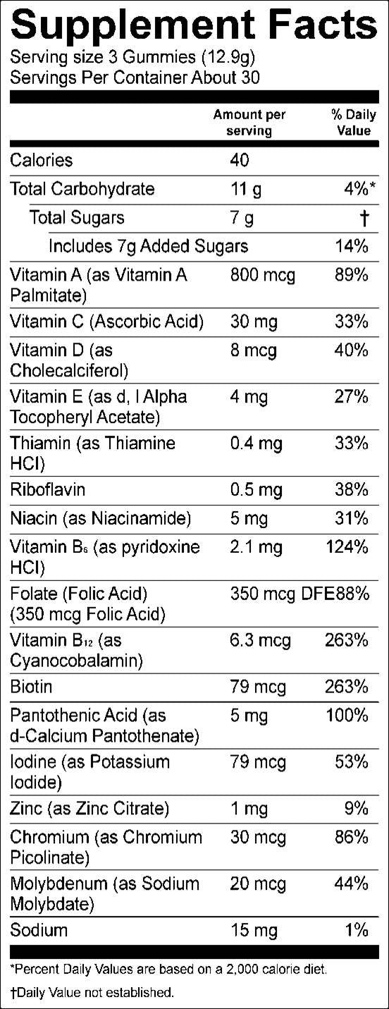 daily essential vitamins and minerals