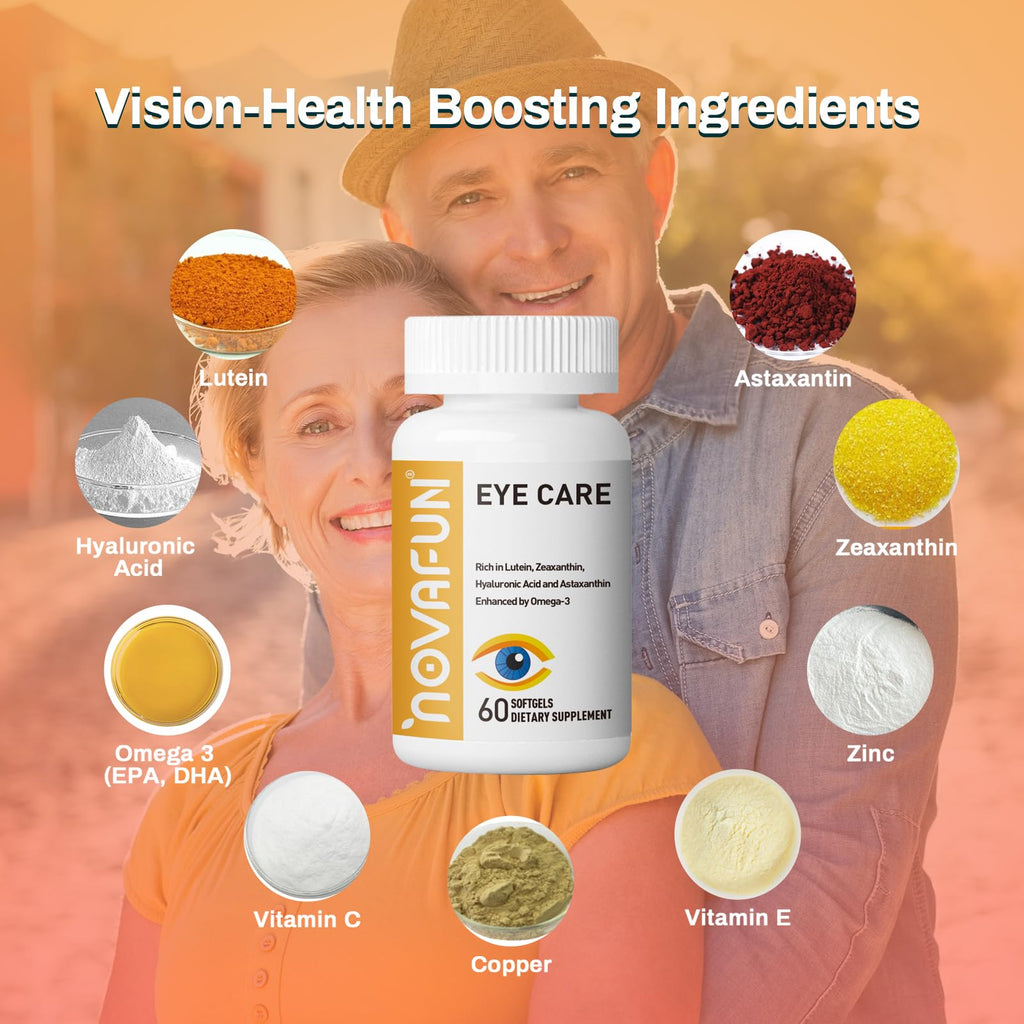 Daily eye care softgel supplements