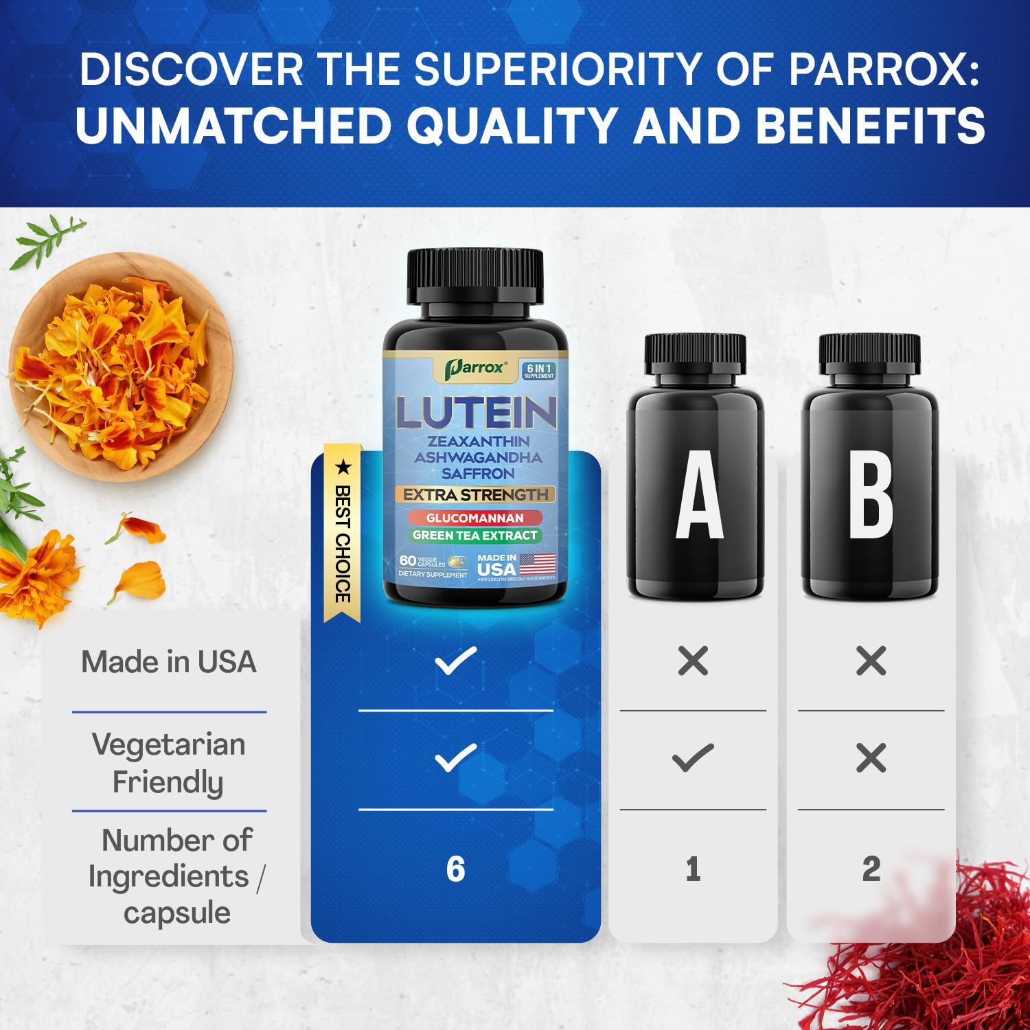 Daily eye care with Lutein capsules
