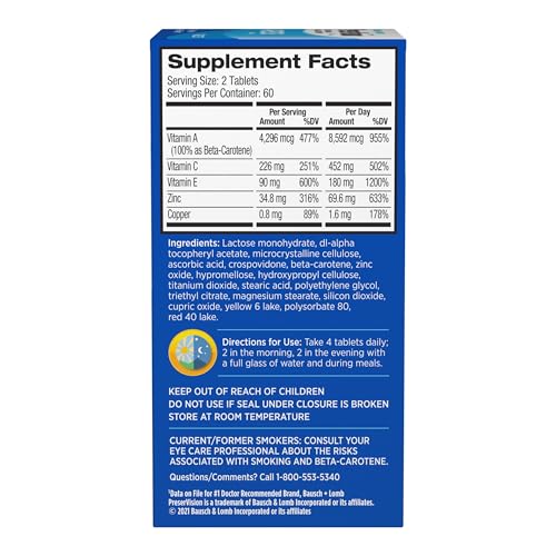 daily eye care with mineral supplements
