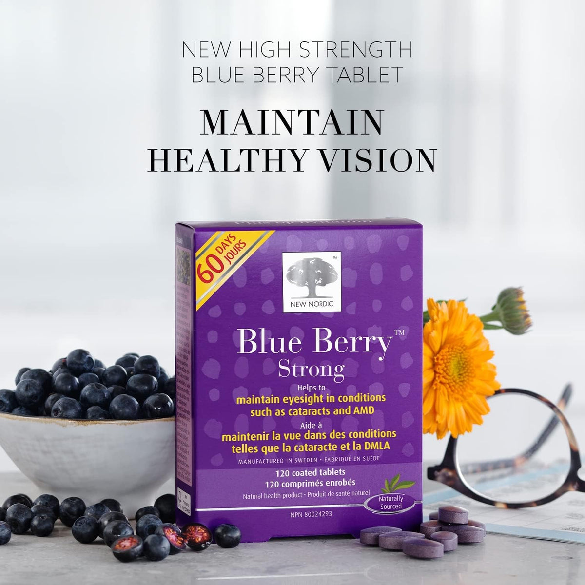 Daily eye health supplement tablets