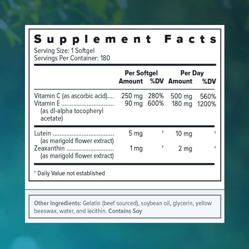 Daily eye support supplements