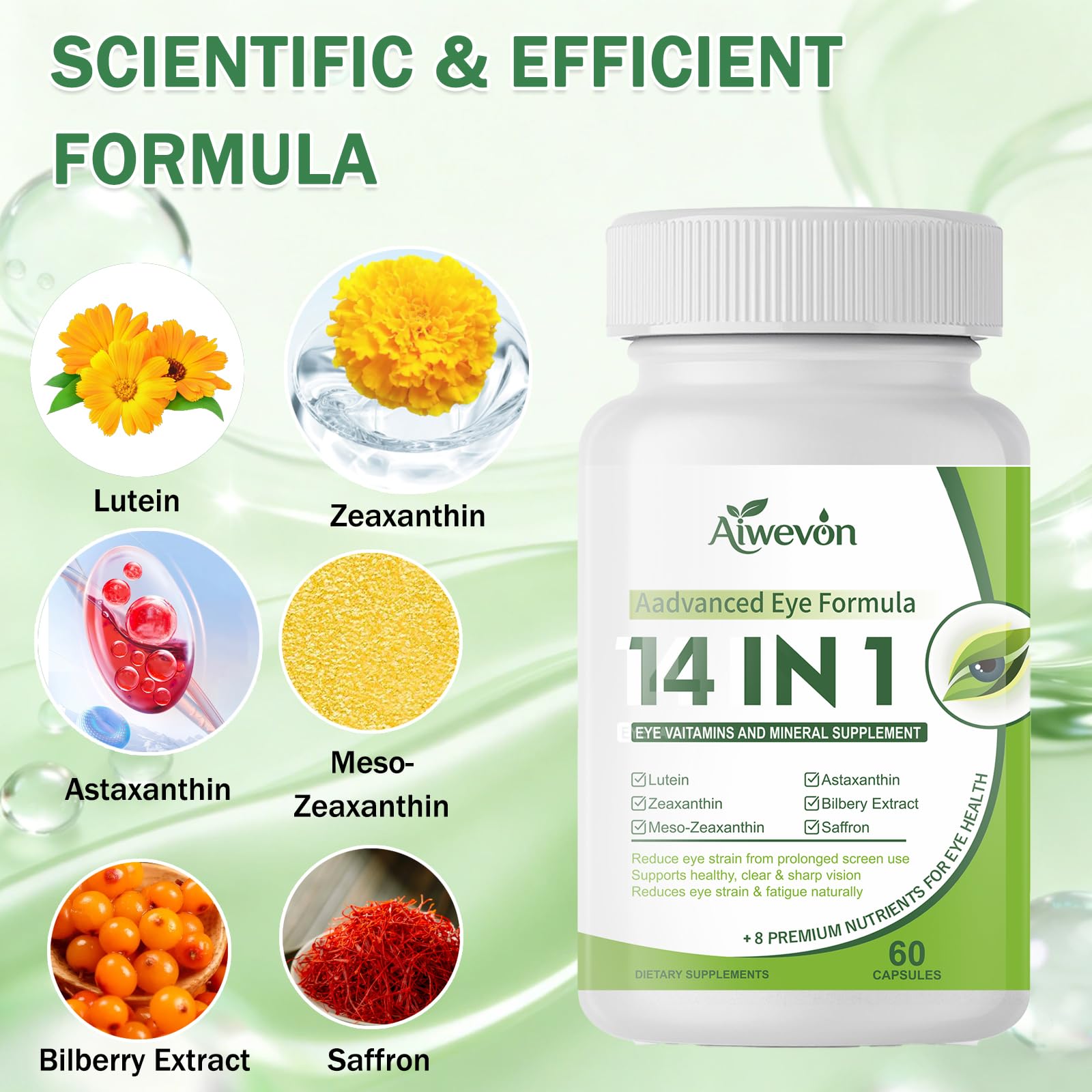 Daily eye vitamins for adults
