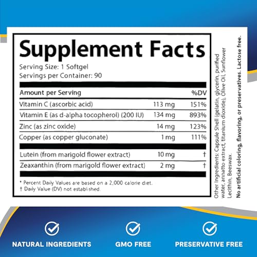 Daily eye vitamins for clarity