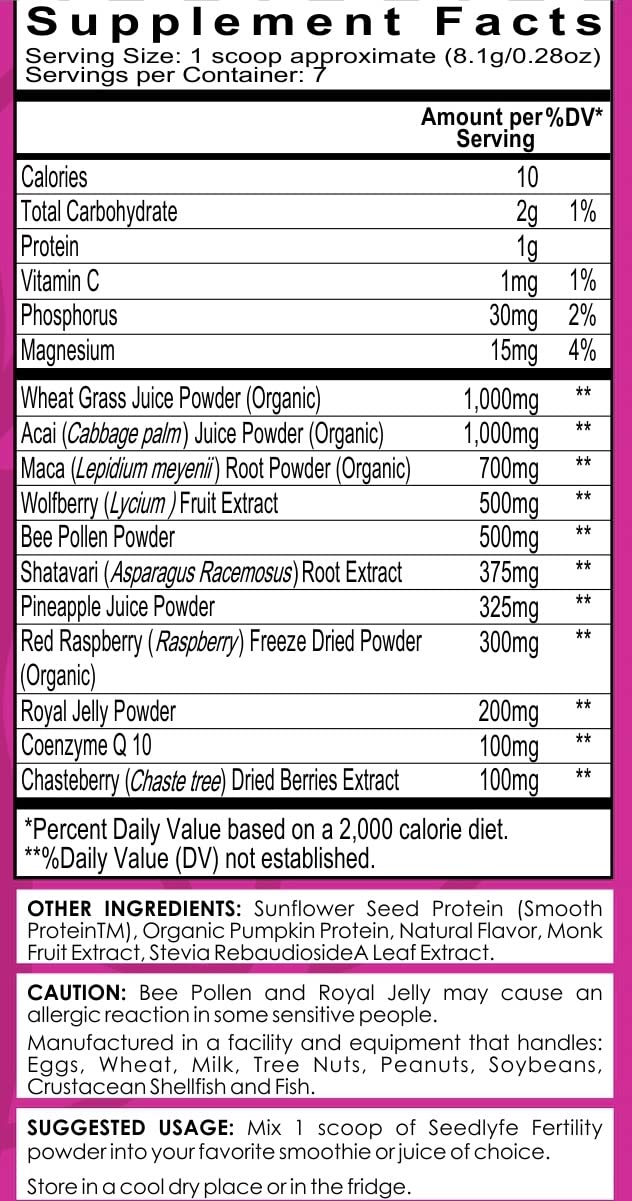daily fertility supplement powder