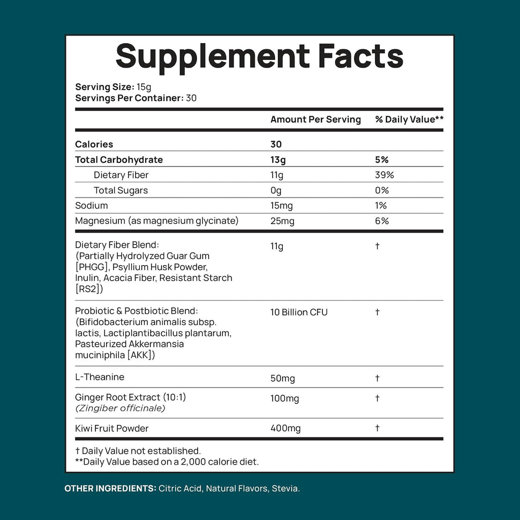 Daily fiber and probiotics in sticks