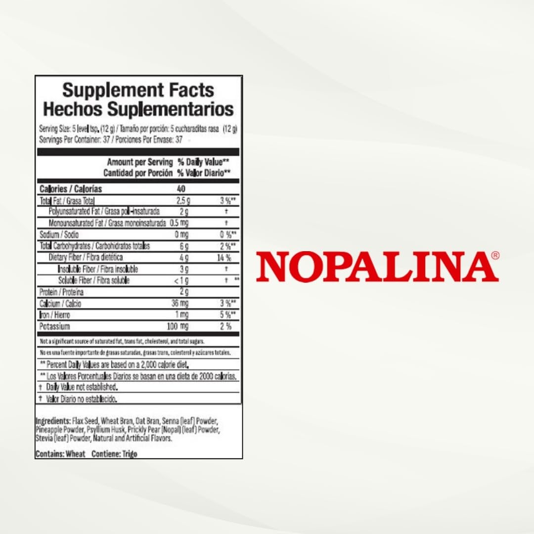 Daily fiber boost with Nopalina