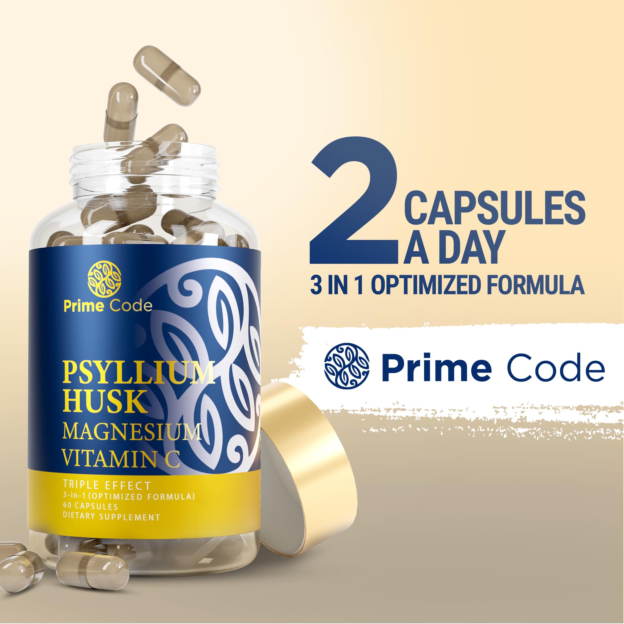 Daily fiber boost with psyllium husk