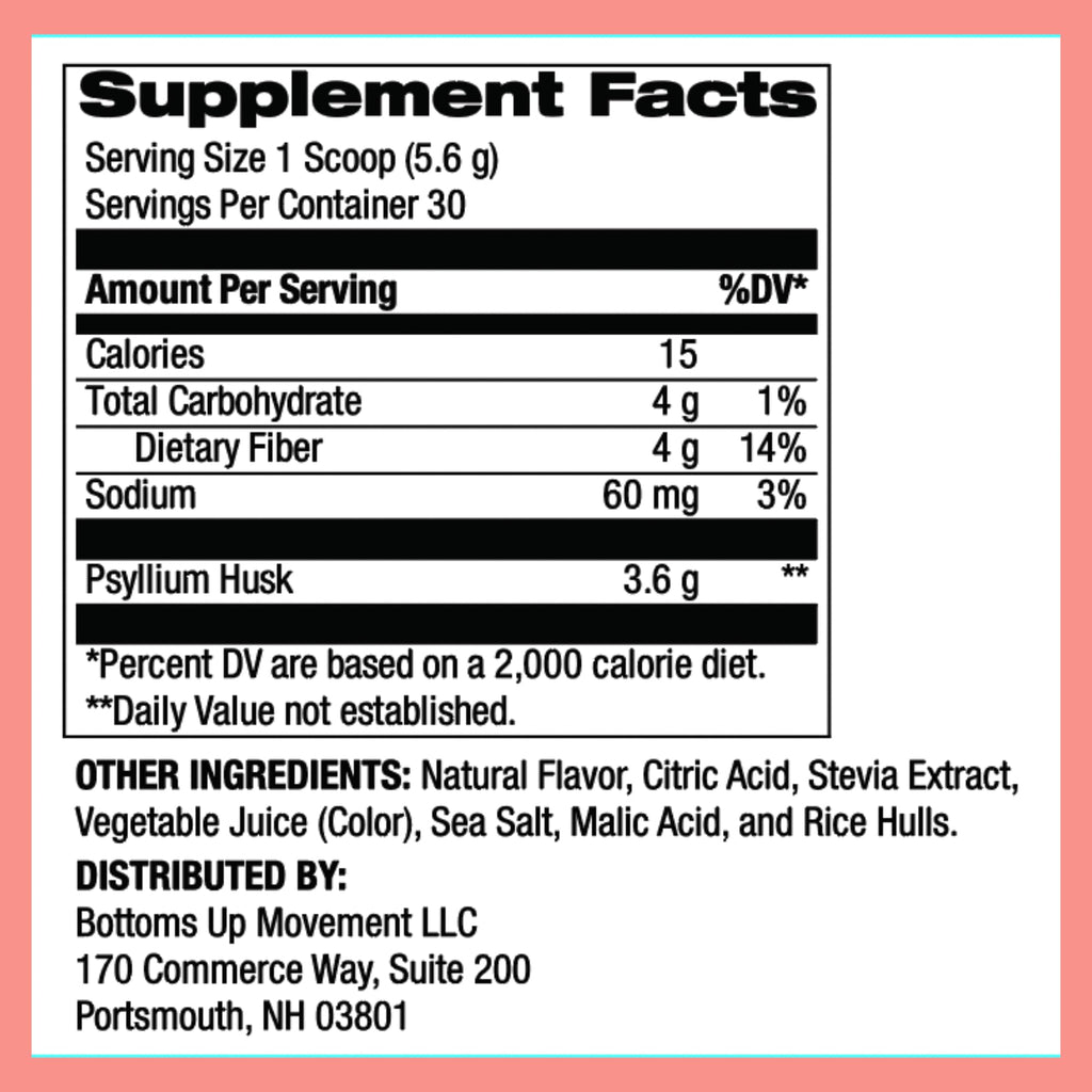 Daily fiber boost with psyllium