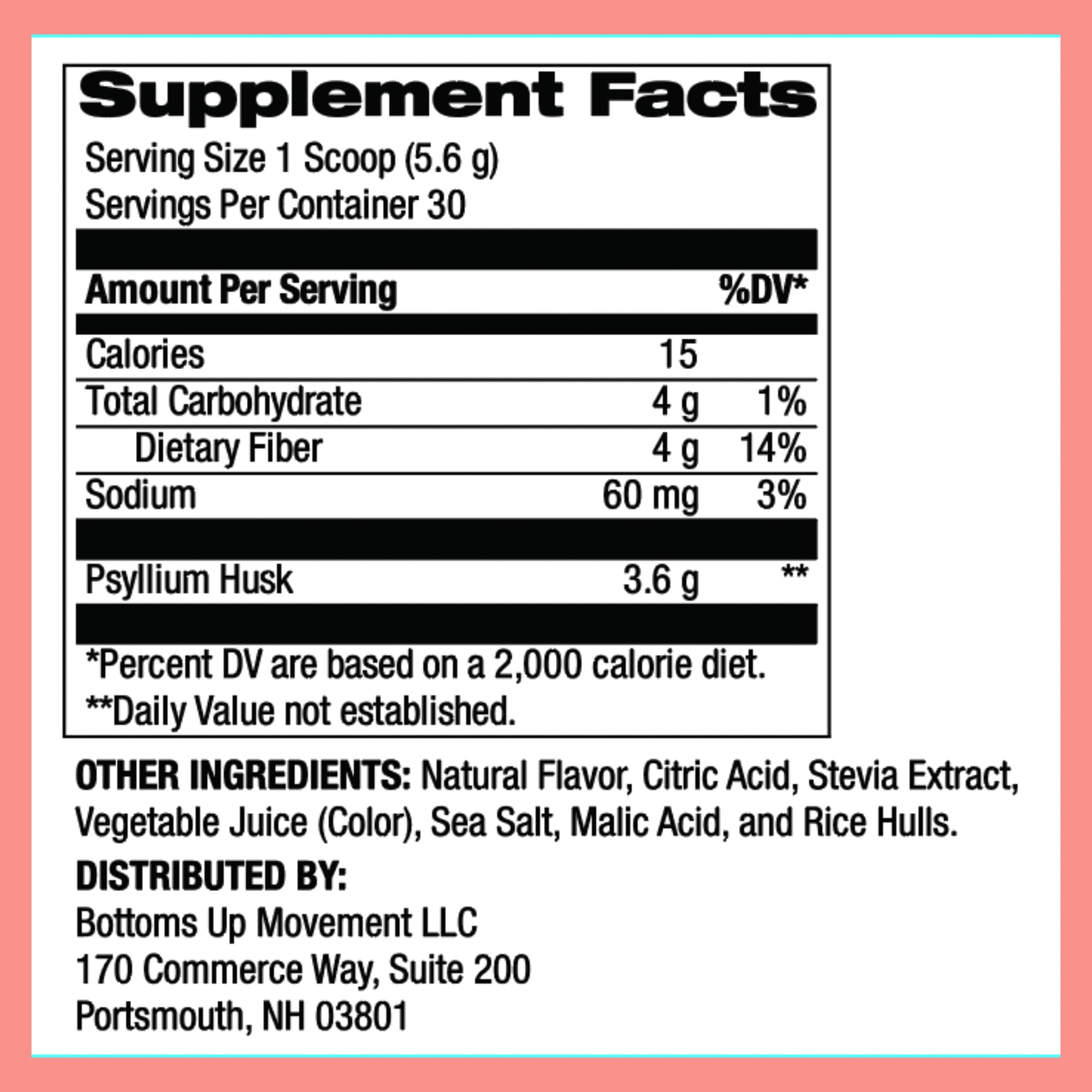 Daily fiber boost with psyllium