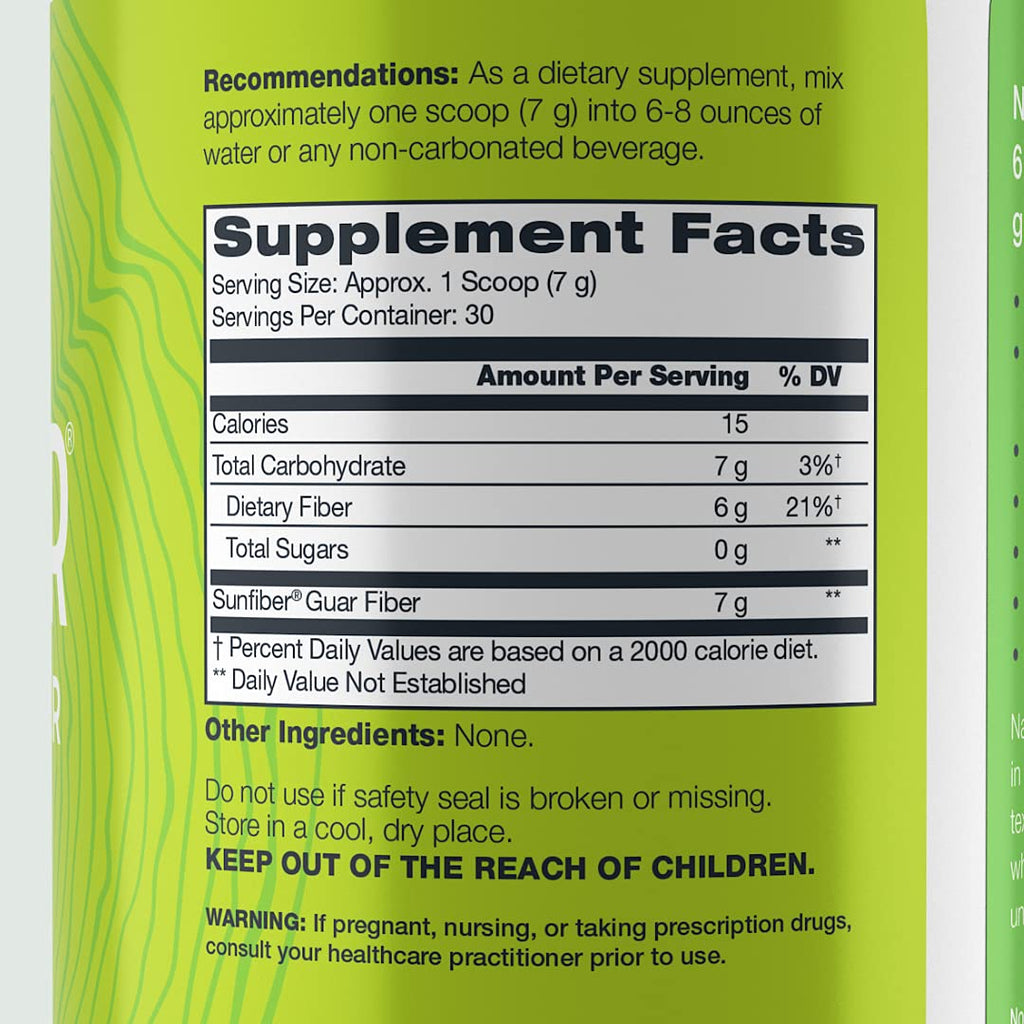 daily fiber boost with Sunfiber