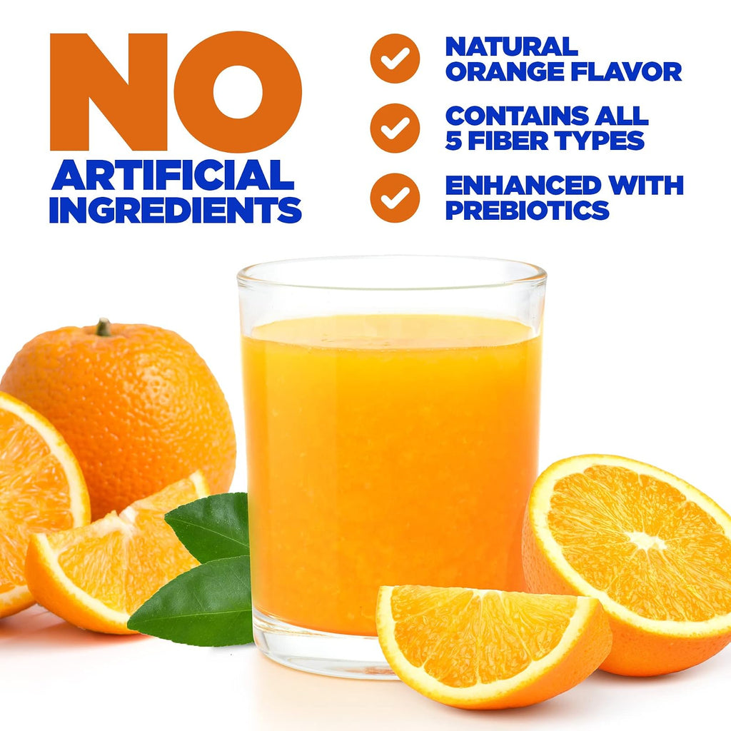 Daily fiber formula with orange flavour