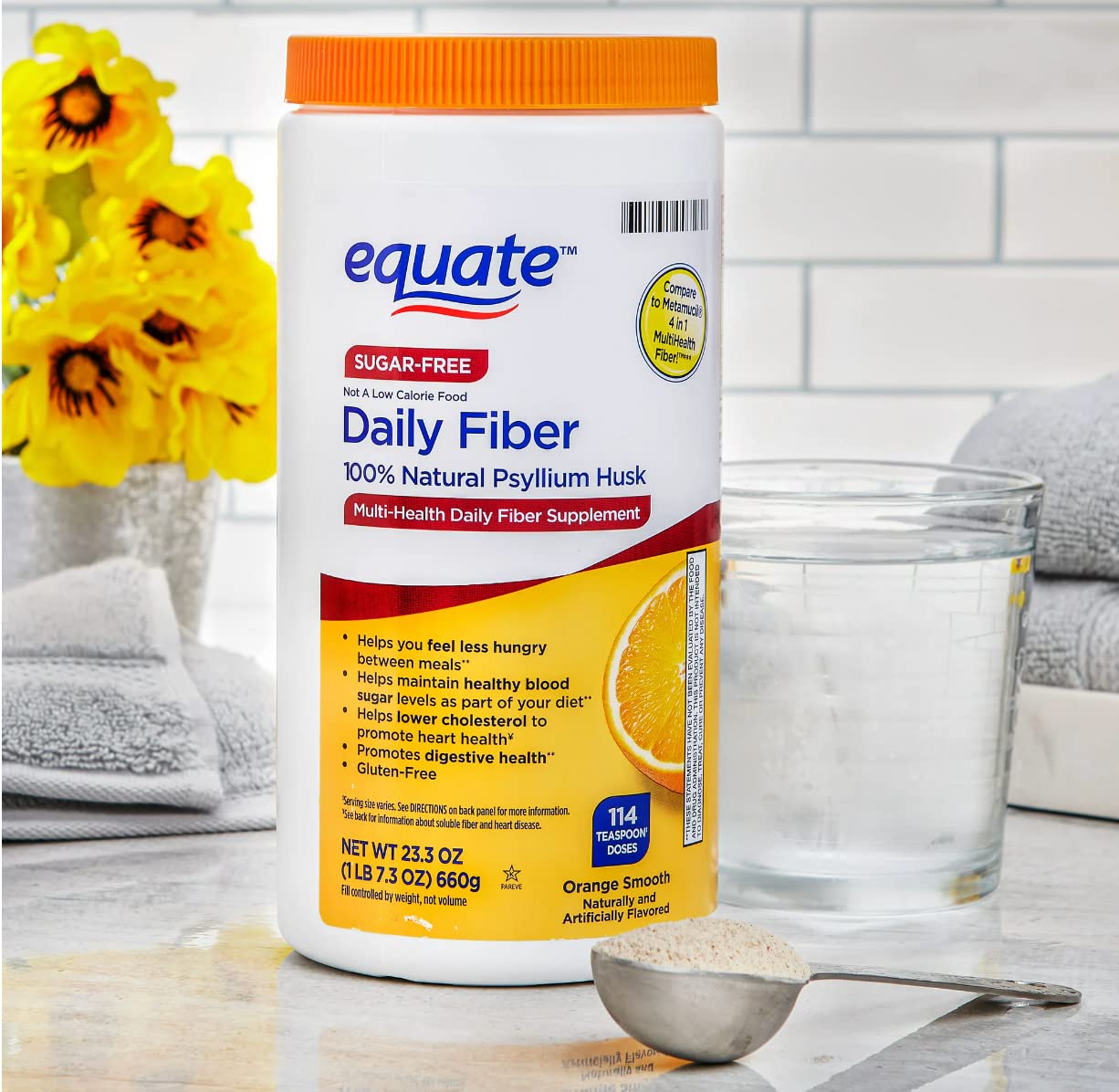 Daily fiber powder for weight loss