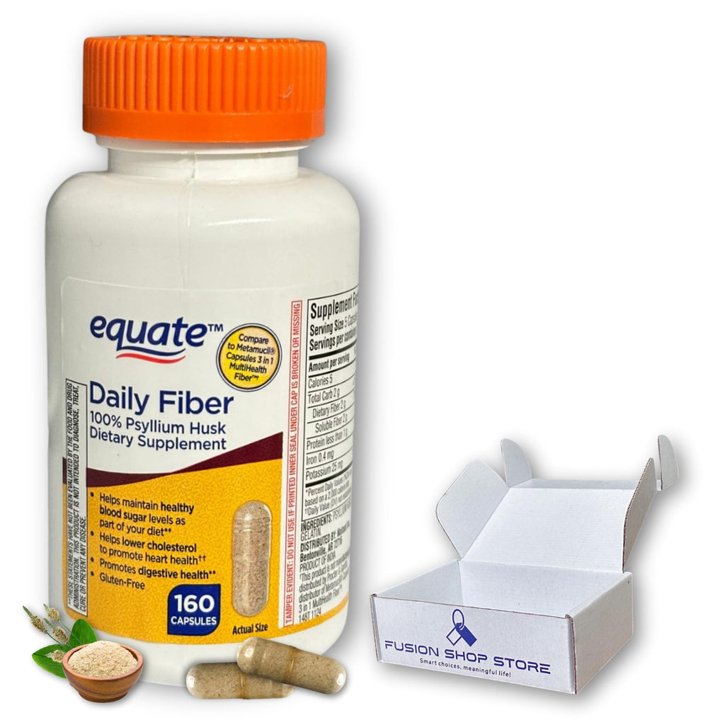 Daily Fiber psyllium capsules for digestion