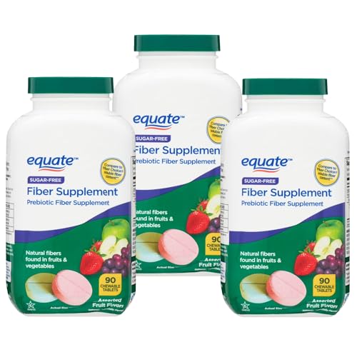 Daily fiber supplement chewable tablets