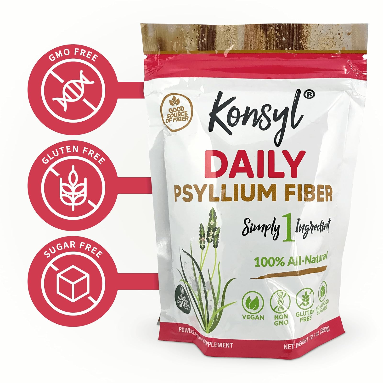 Daily fiber supplement for digestion