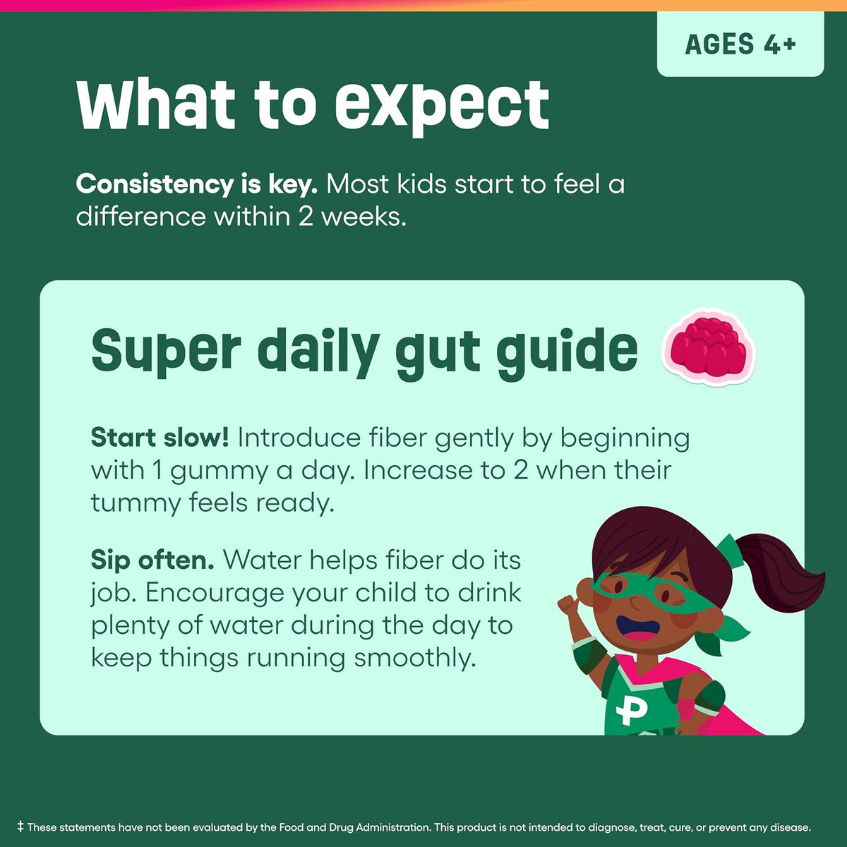 daily fiber support for children