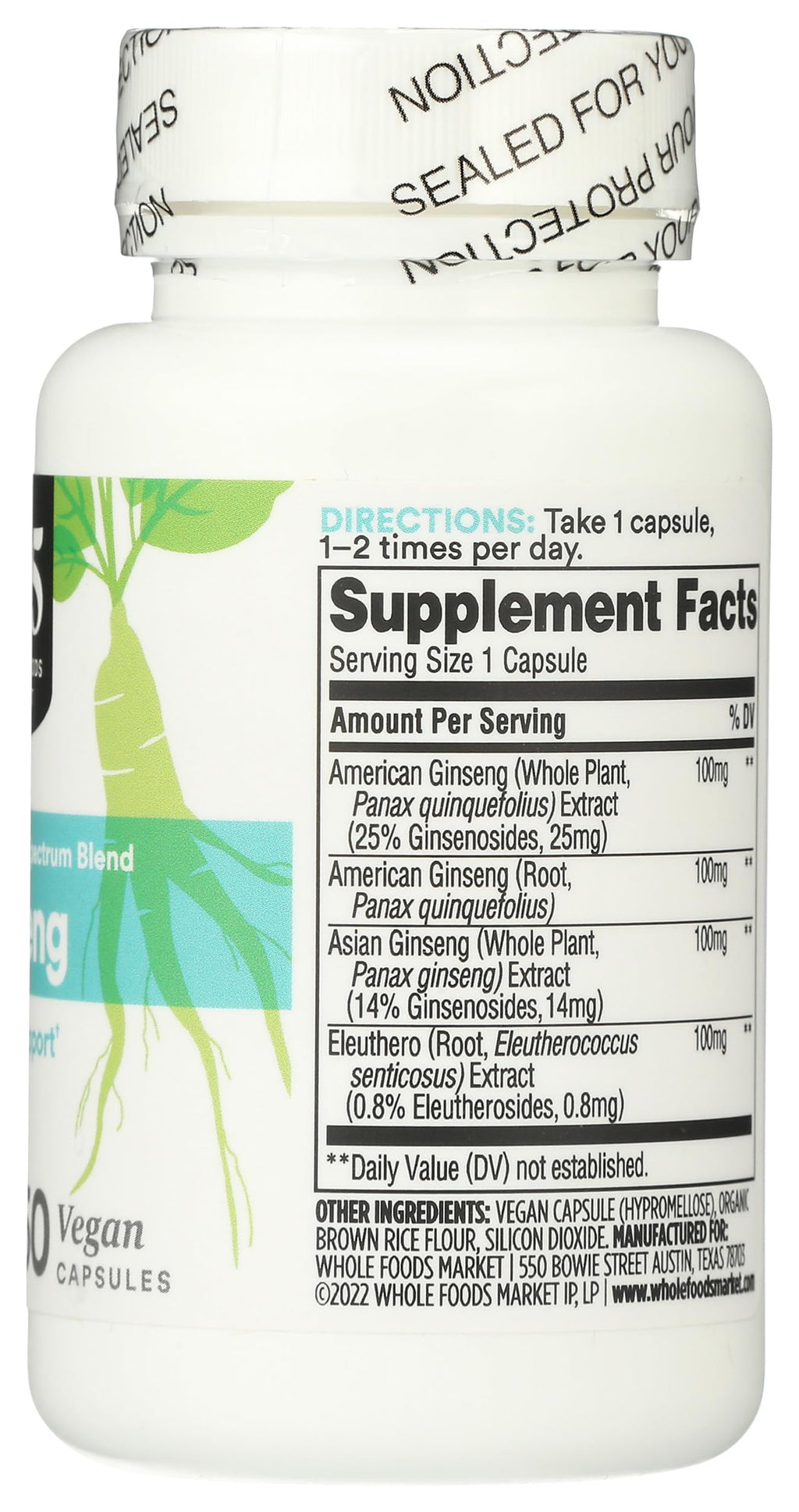 daily ginseng supplement for vitality