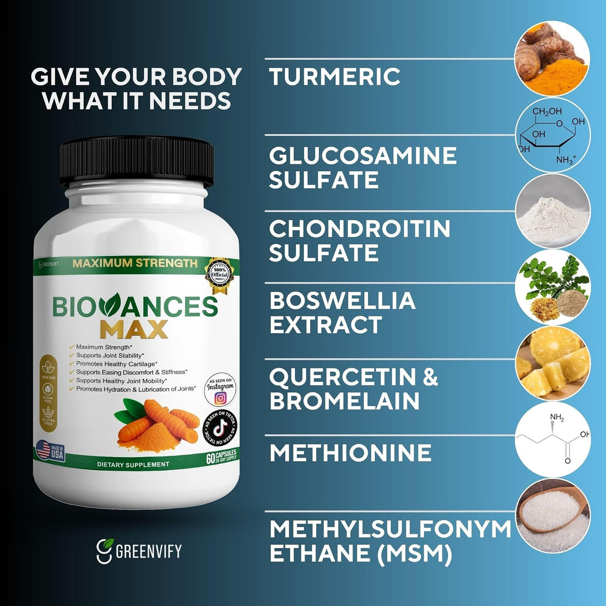 Daily glucosamine for mobility