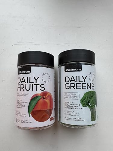 Daily green vitamins with Lion's Mane mushroom