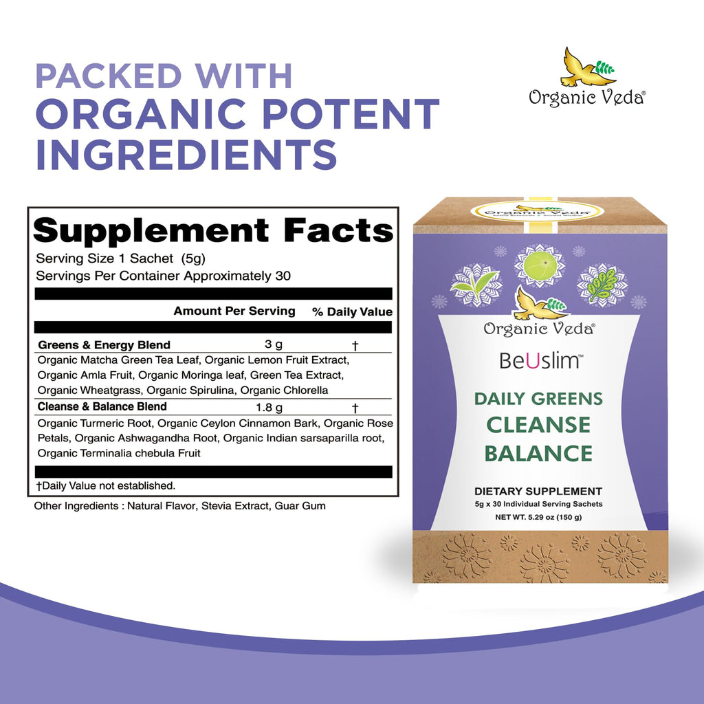 Daily greens cleanse for digestion support