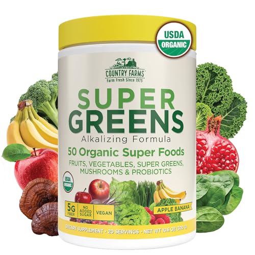 daily greens drink with mushrooms