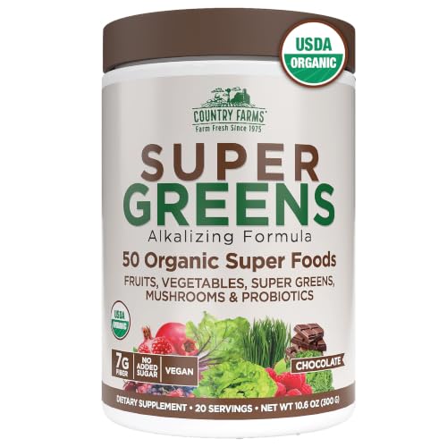 daily greens drink with mushrooms