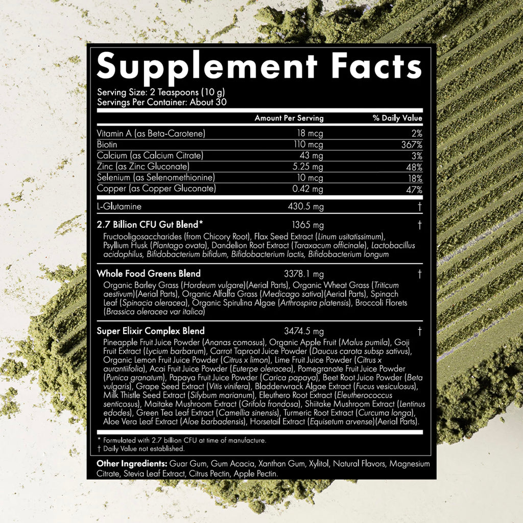 Daily greens for a healthy lifestyle